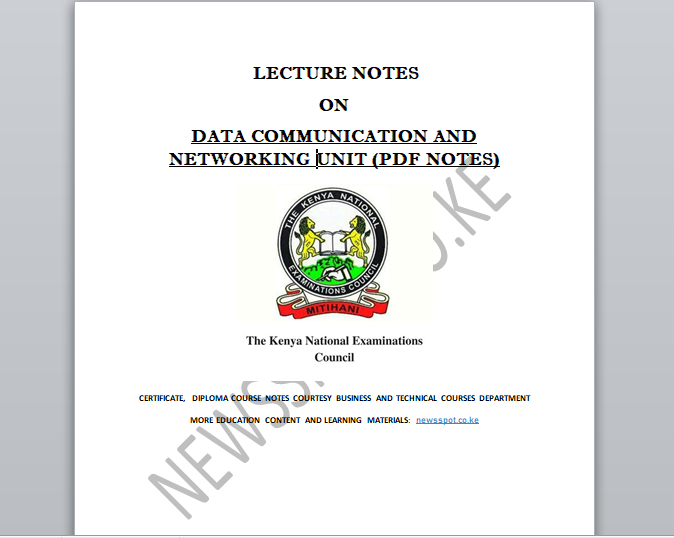 KNEC NOTES Archives » newsspot.co.ke