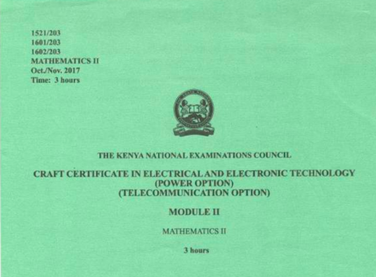 Mathematics 2 KNEC past papers » newsspot.co.ke